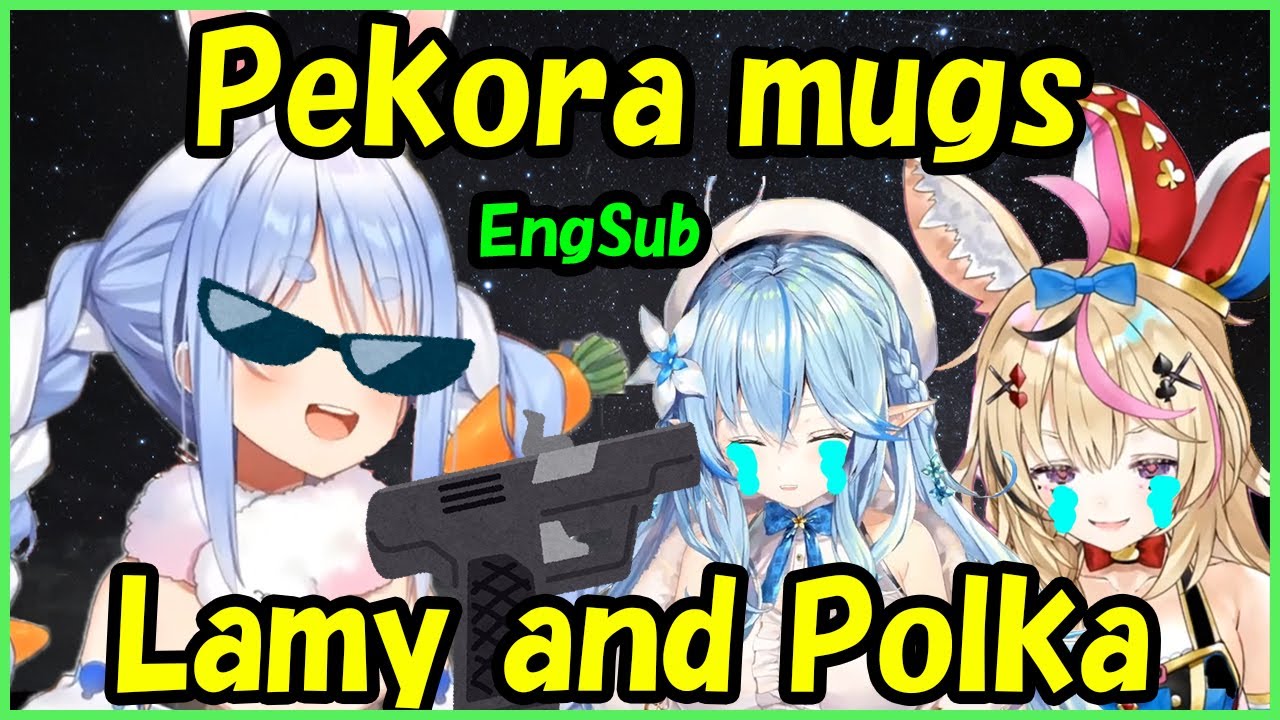 Usada Pekora/Yukihana Lamy/Omaru Polka - Pekora mugs Lamy and Polka ...