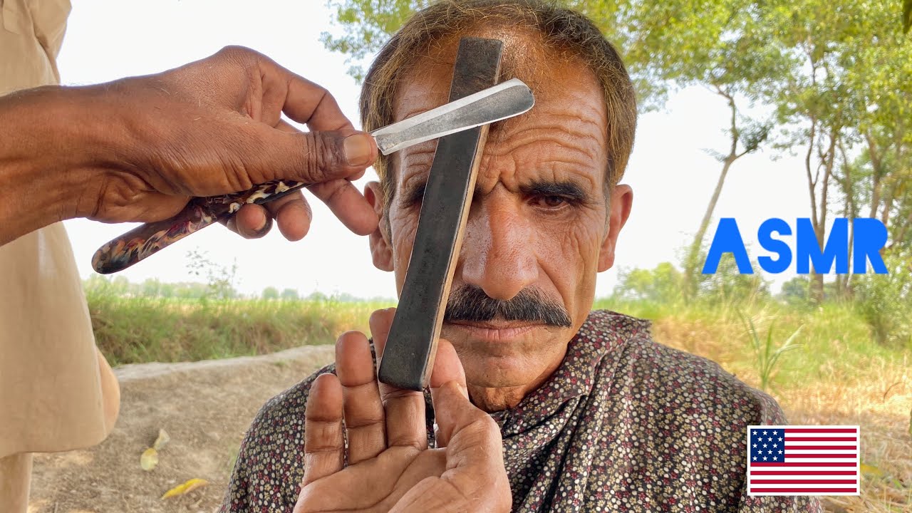 ASMR Amazing Man 👨 Fast Shaving With Barber Old [ASMR EASH] - YouTube