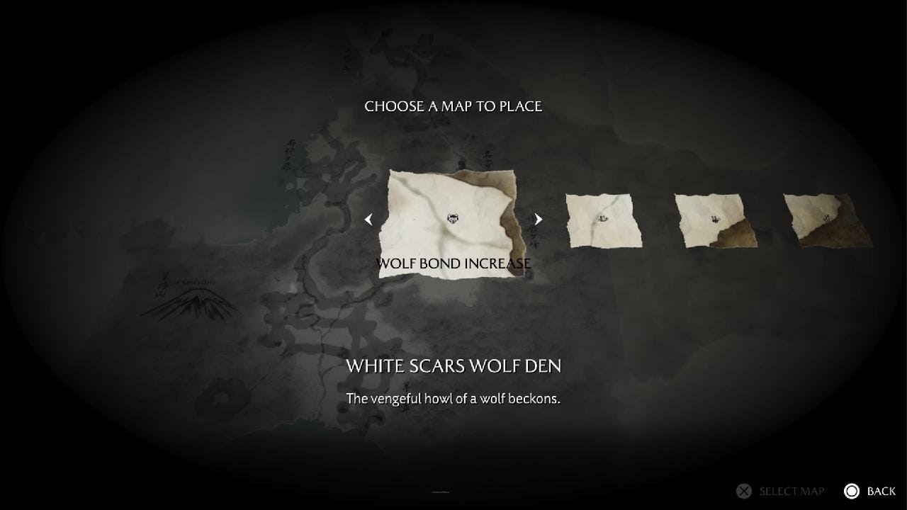 White Scars Wolf Den Map Placement Ghost of Yotei - YouTube