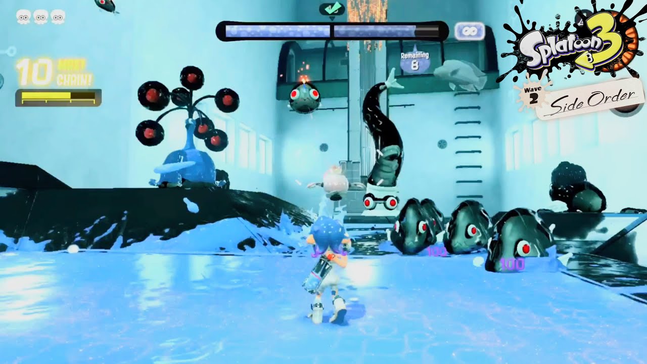 Splatoon 3 Side Order - Projectile-Spam(High)_Uneven.Floor Stage - Difficult Hard Guide - YouTube