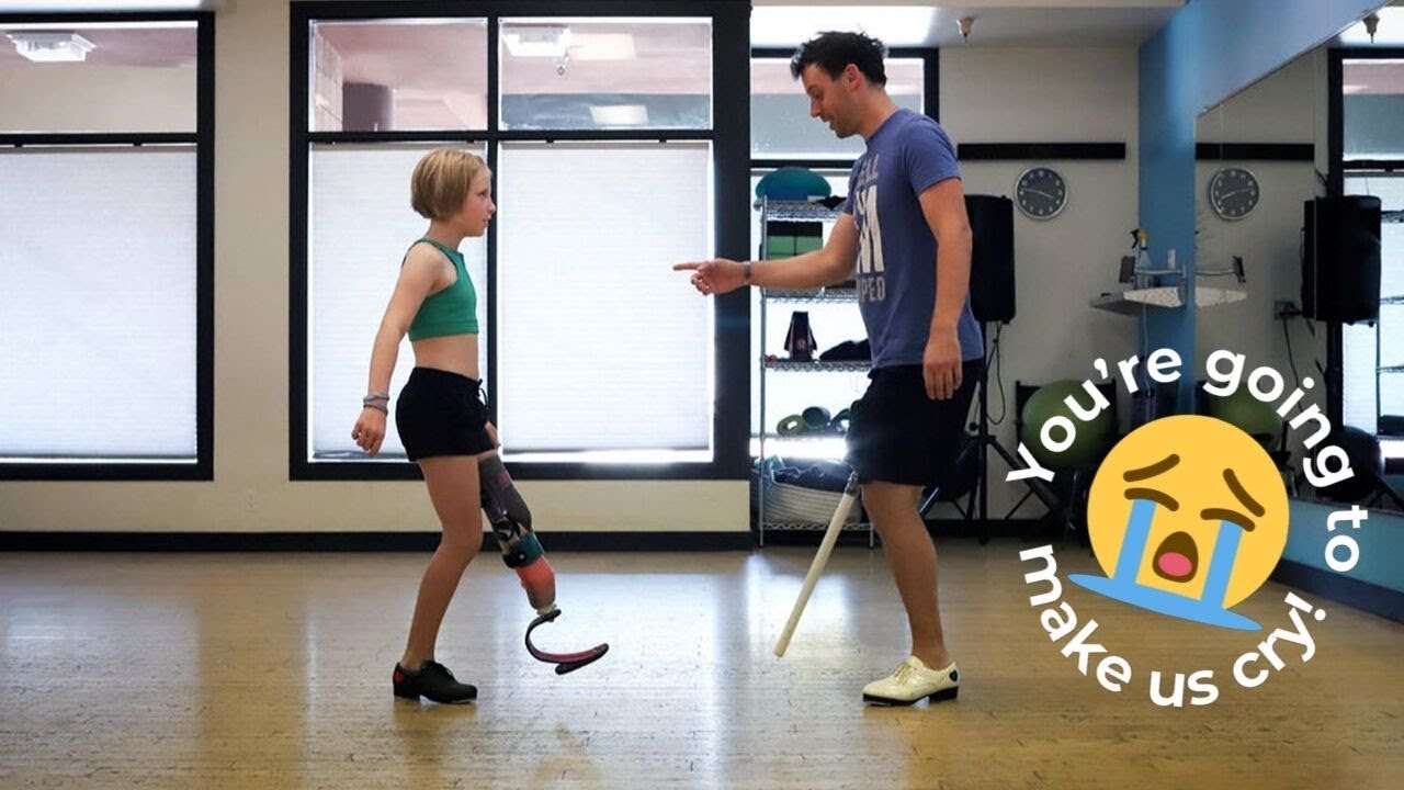 One Legged Dancer Surprised By One Legged Dancing Idol - YouTube