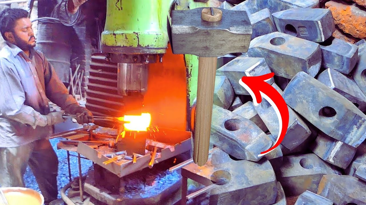 🔨 Proceso de forja de herramientas | increíble forja con mazo - YouTube
