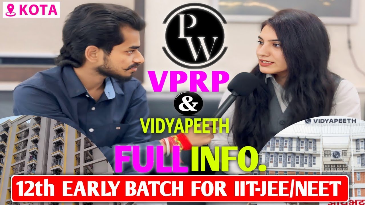 🔴PW VPRP KOTA | VPRP KOTA TOUR | PW KOTA NEW BATCHES | PW VIDYAPEETH ...