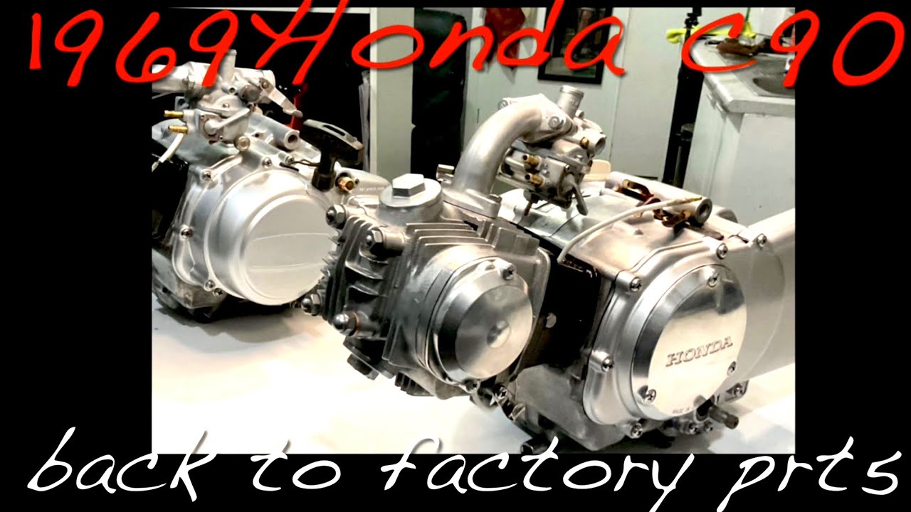 Honda Cub c90 back to factory prt5 engine clean up #hondacub # ...