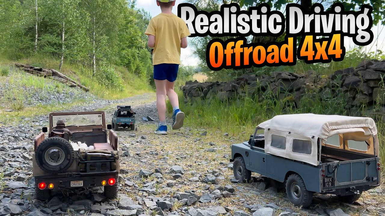 Scale RC Crawler Offroad 4x4 Rc Cars Realistic Driving Hiking RC Trail ...