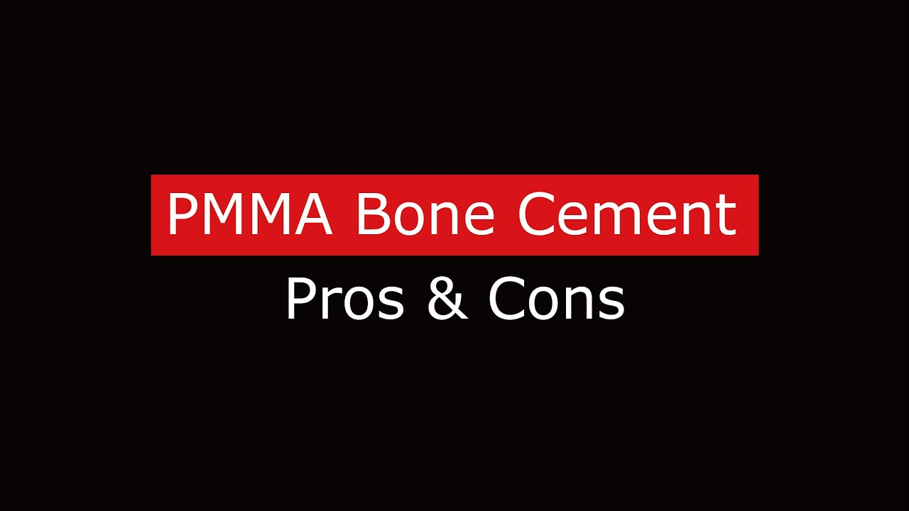 The Process to Manufacture PMMA Bone Cement Implant and its Pros and ...