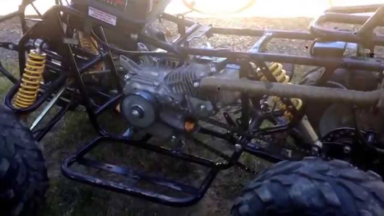 Chinese quad with 212cc predator - YouTube