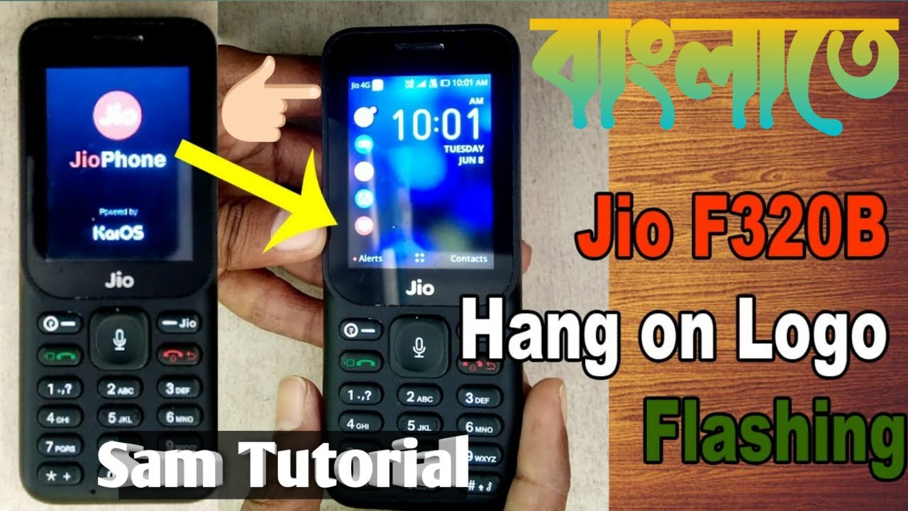 Jio F320B Black Flashing. Hang on Logo.100% Tested.।100% Tested Flash ...