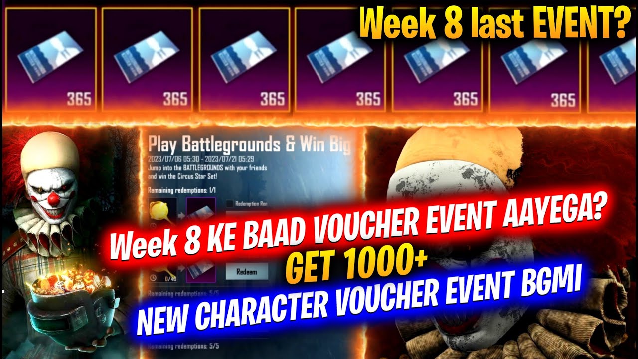 CHARACTER VOUCHER Last Event? BGMI 😳Get 1200 Free Character Voucher😍 ...