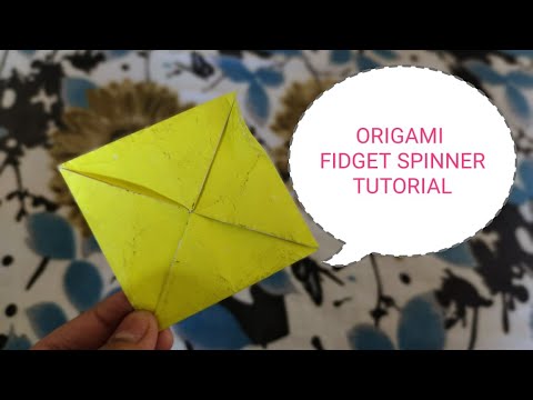 Origami Fidget Spinner ,thrower and much more !! 3in1 Origami - YouTube