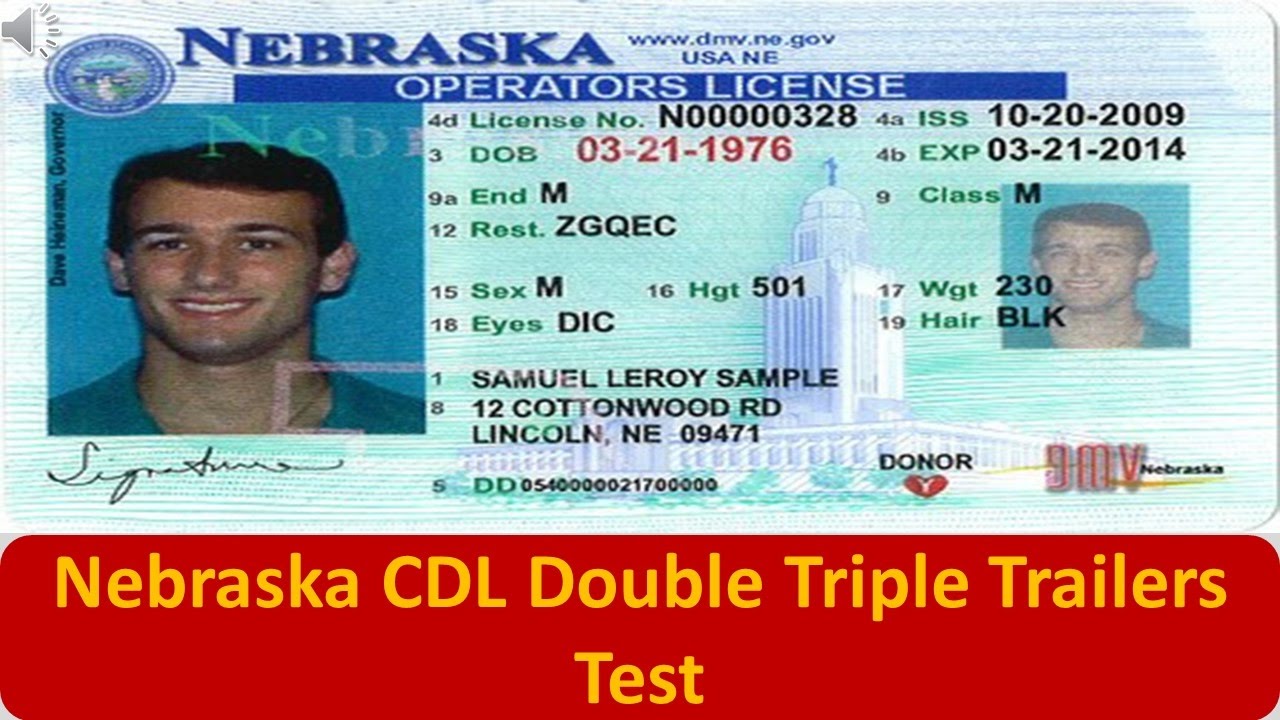 Nebraska CDL Double Triple Trailers Test - YouTube
