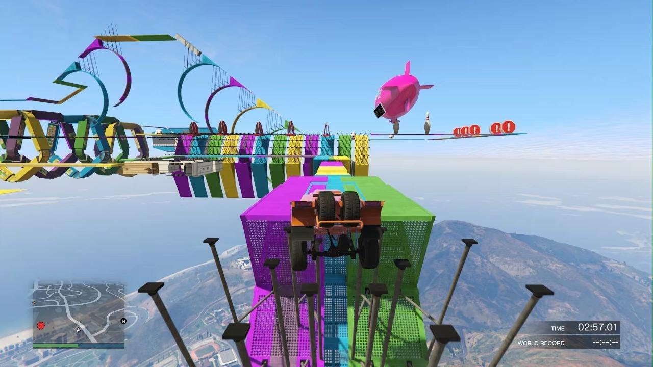 Grand Theft Auto V Parkour Map - YouTube