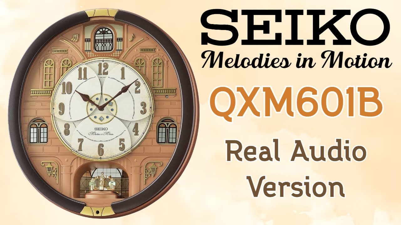 Brand New Seiko Melodies in Motion [QXM601BRH] Real Audio Version - YouTube