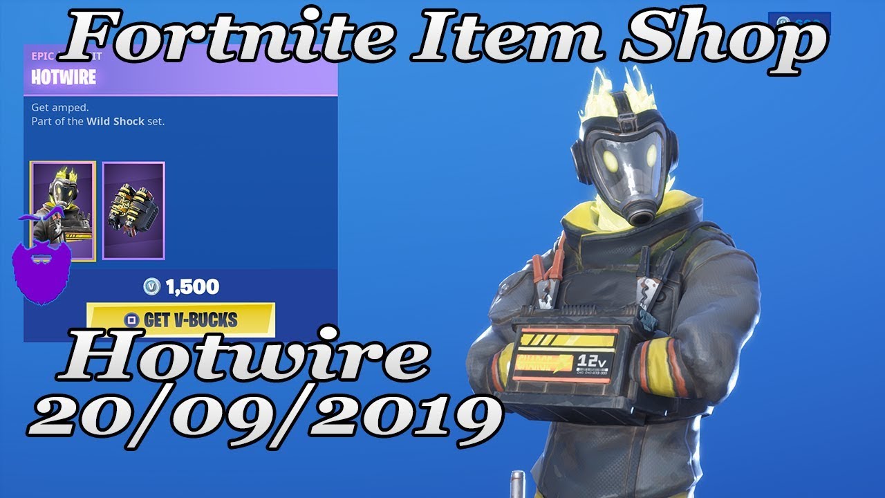 Fortnite Item Shop *NEW Hotwire Skin | 20/09/2019 | Fortnite Battle ...