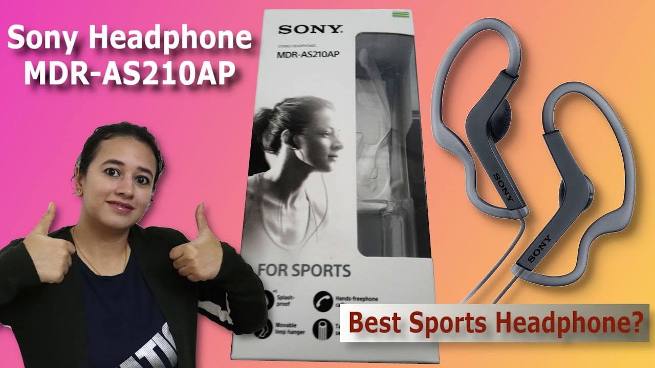 Sony Headphone MDR-AS210AP - Best sports headphone 2021? - YouTube