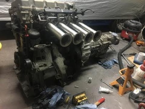 BMW m44 with throttle bodies fitted into the e30 part 1 - YouTube