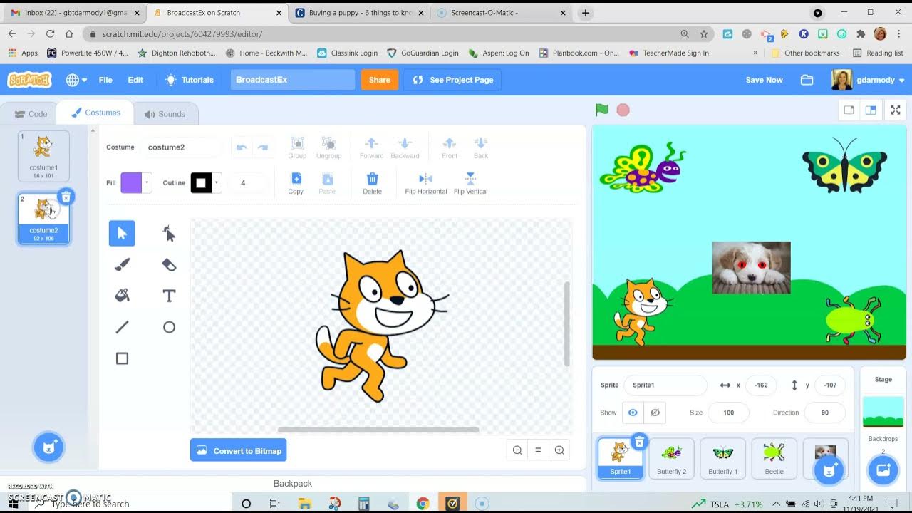 Scratch & Creating a Broadcast Message - YouTube