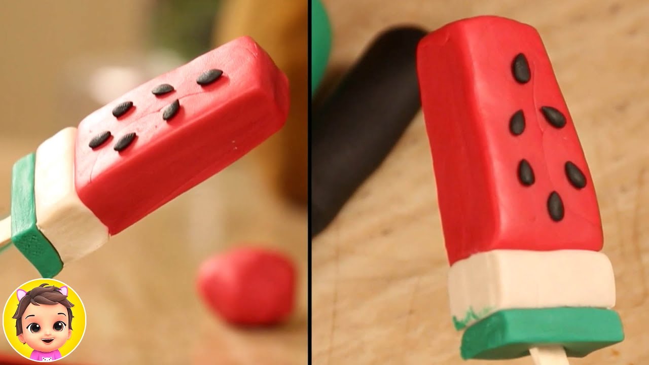Watermelon Play Doh, Preschool Learning Video For Children - YouTube