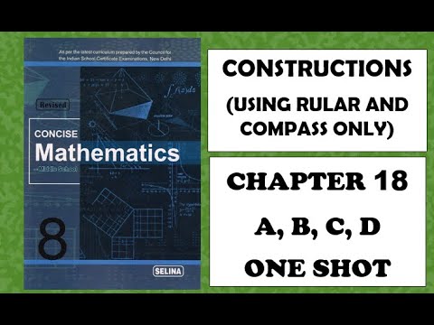 ICSE: Class 8 || Constructions || Chapter 18 || Selina || Concise ...