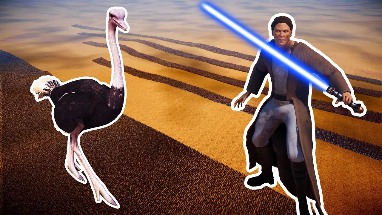 15 MILLION OSTRICH vs 100,000 JEDI KNIGHTS | Ultimate Epic Battle ...