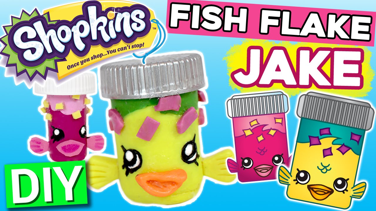 SHOPKINS Fish Flake Jake * RÉPLICA DIY - Manualidades Shopkins - YouTube