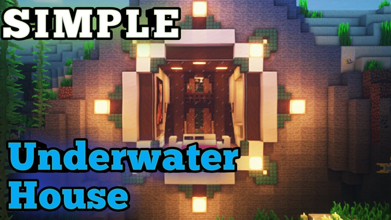 Minecraft Simple Underwater House | How to Build Minecraft Underwater ...