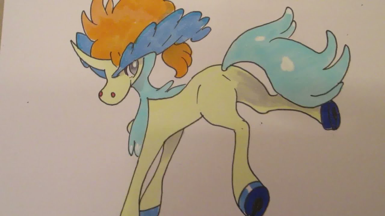 How to draw Pokemon: No.647 Keldeo ケルディオ - YouTube