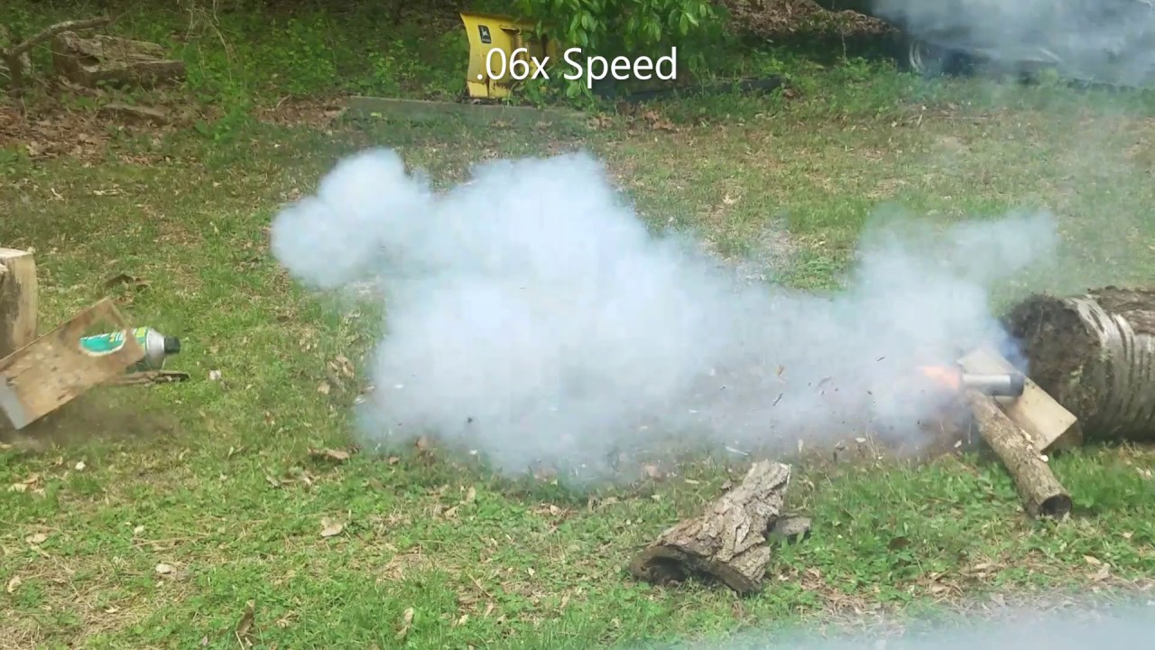 Homemade Cannon Unfinished, .75 Caliber Round-Ball Test - YouTube