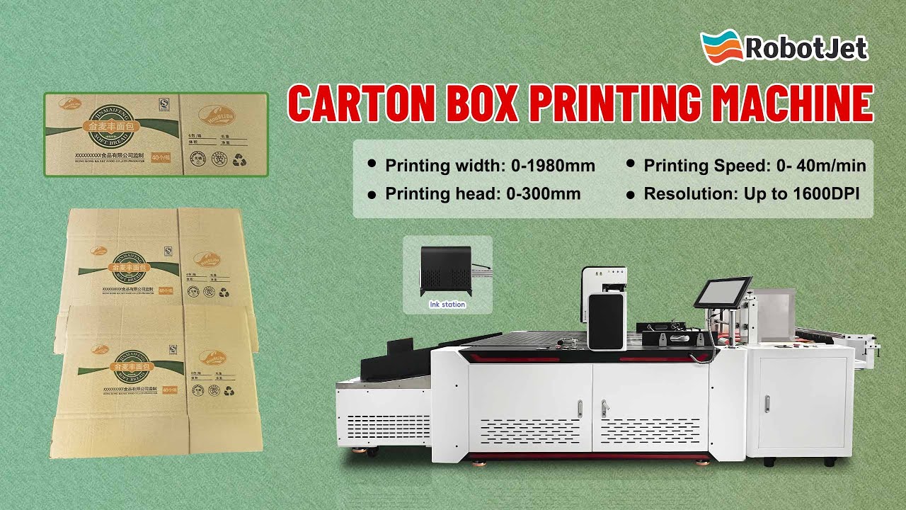 CARTON BOX PRINTING MACHINE - YouTube