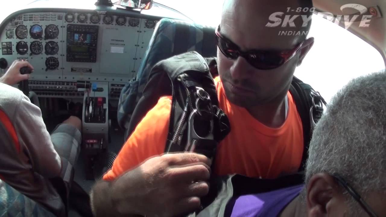 John R.Peters, Sr's Tandem skydive! - YouTube