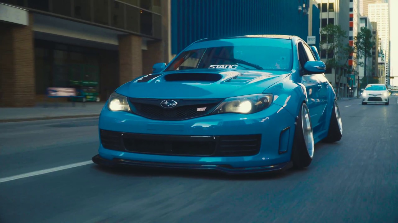 AGGRESSIVE CAMBERED SUBARU STI - YouTube
