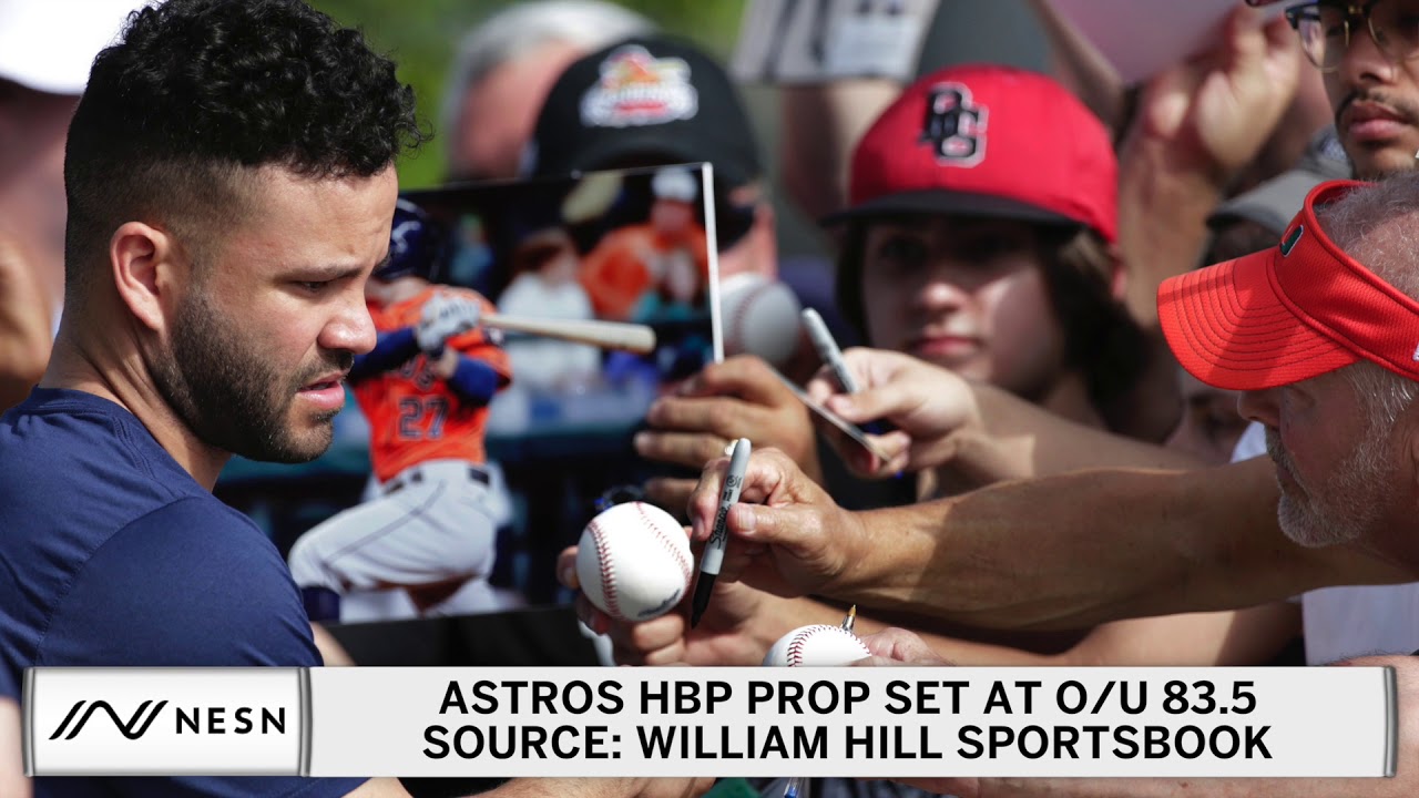 Astros Hit By Pitch Over/Under Prop Set At Whopping Number - YouTube