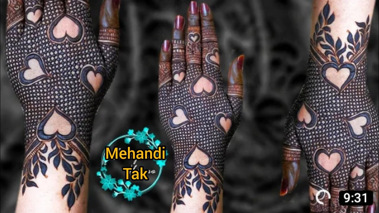 valentine day special heart shape Beautiful mehandi- check mehandi ...