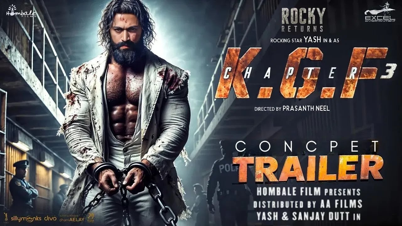 KGF Chapter 3 : Concept Trailer (HINDI) |Rocking Star Yash | Raveena T ...