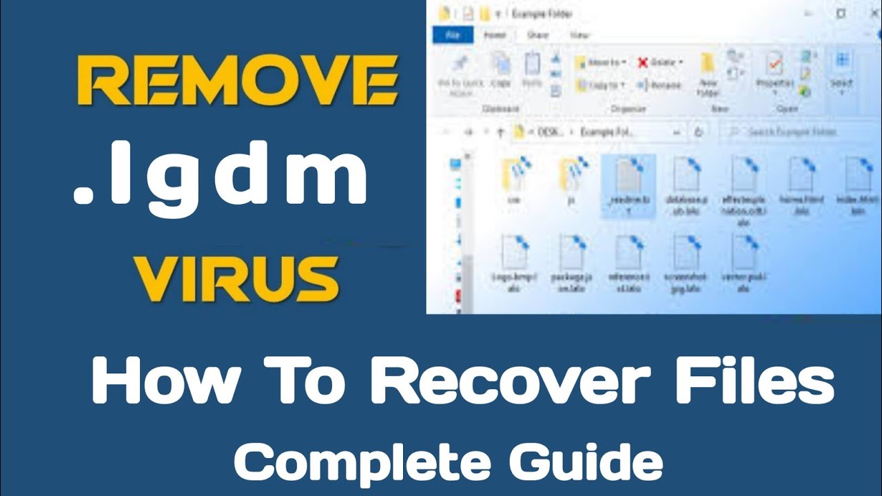 IGDM file virus ransomware [.igdm] Removal and decrypt guide - YouTube