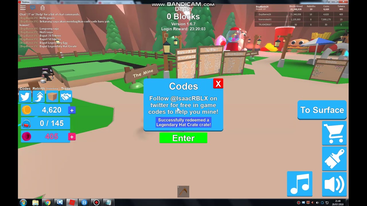 New Code Mining Simulator!Beach! - YouTube