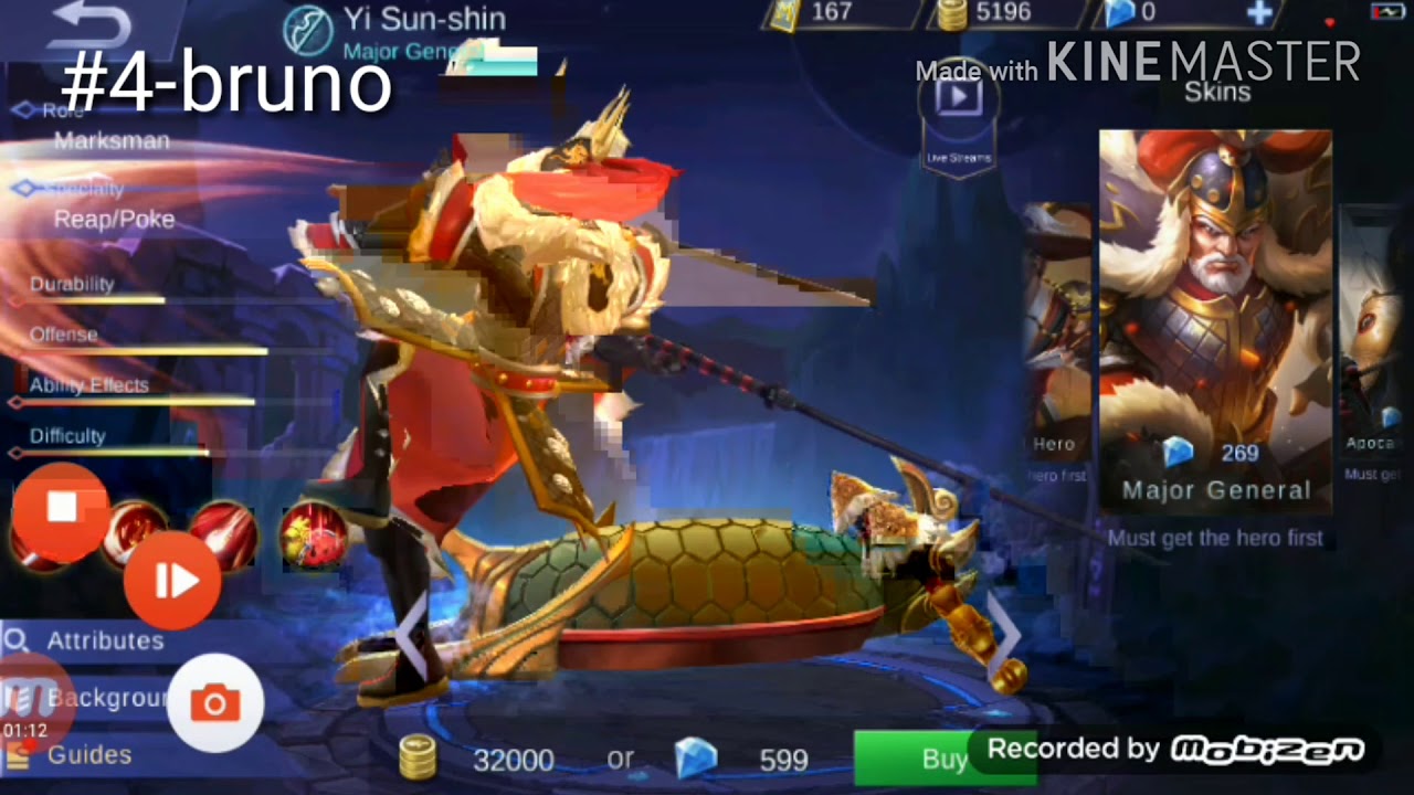 Top10 best mobile legends Male skin - YouTube