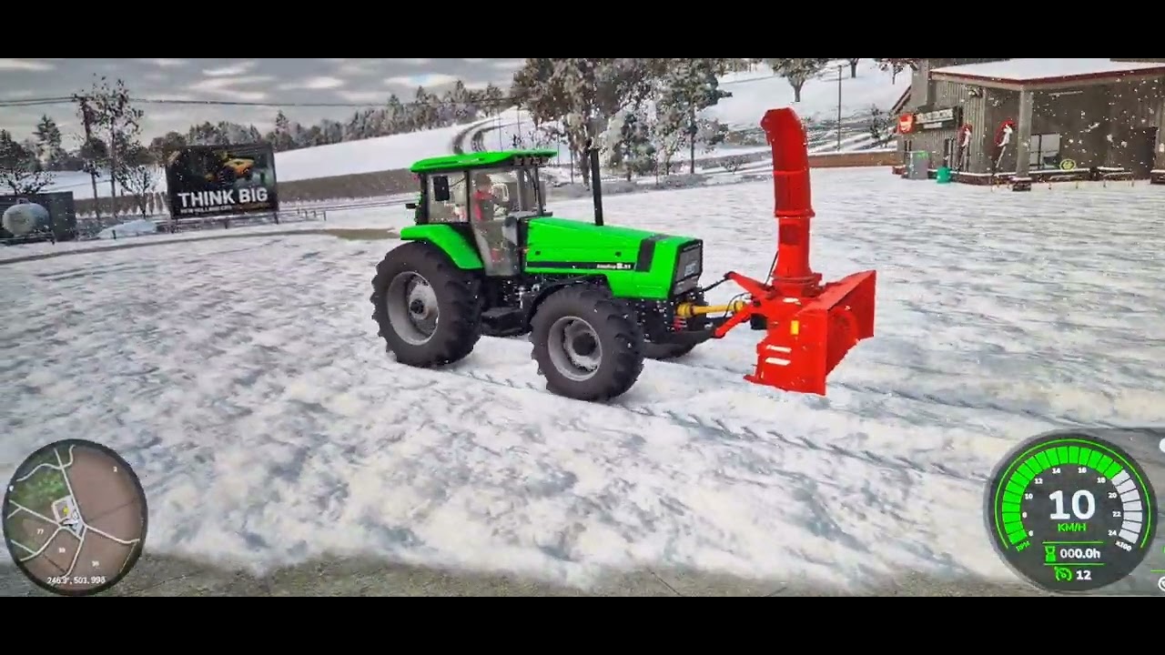 Farming simulator 25 / First snow in Fs25 ️🚜 #farmingsimulator25 #fs25 ...