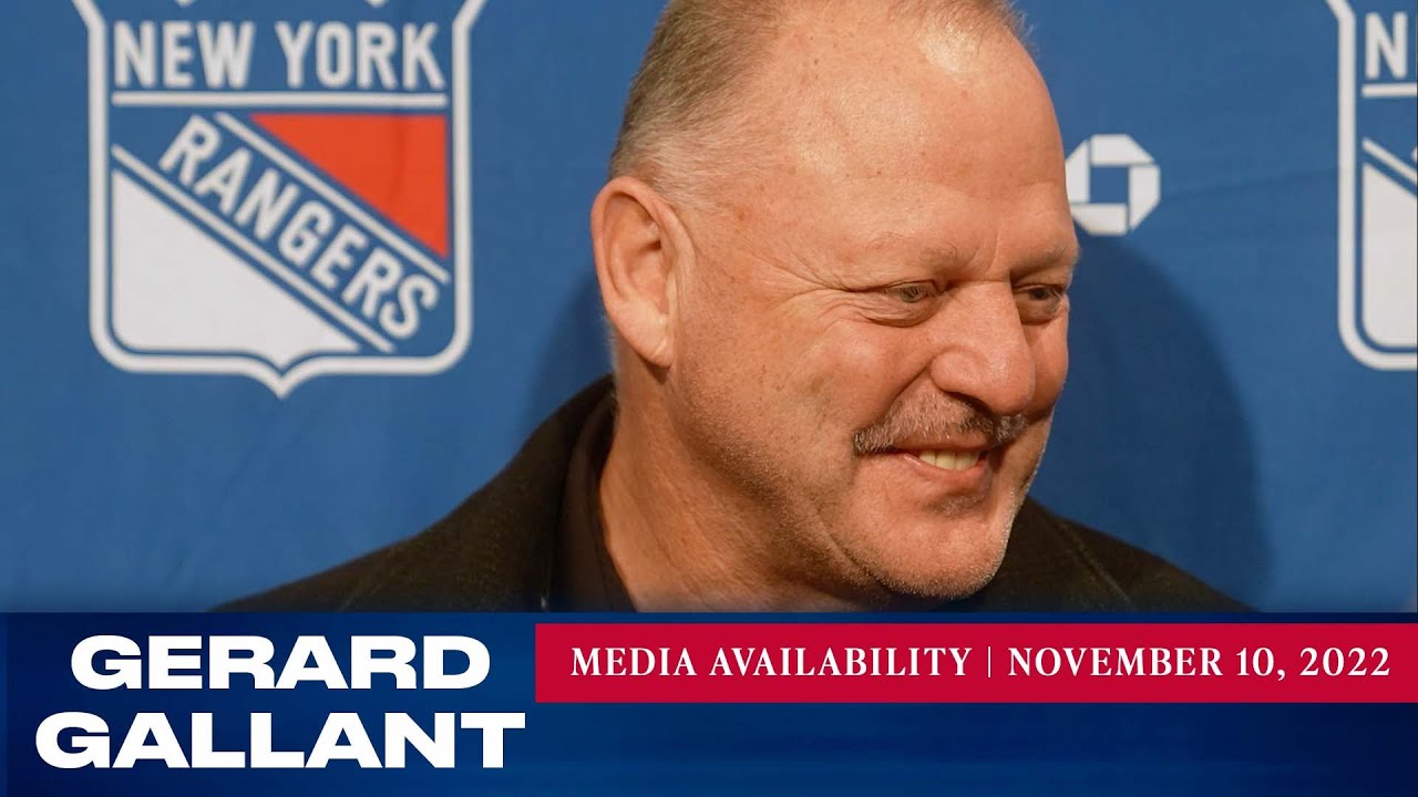 New York Rangers: Gerard Gallant Pregame Media Availability | Nov. 10 ...