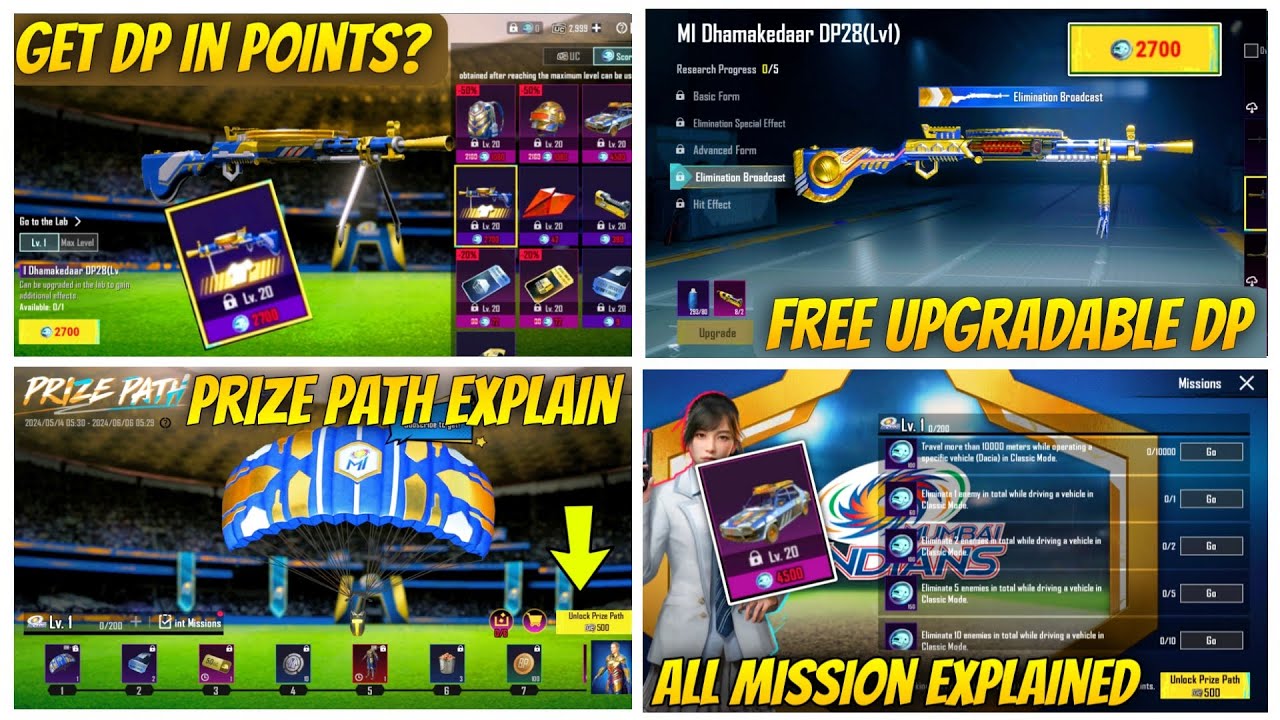 🔴Free Upgradable Dp Skin? Bgmi Prize Path Event Explain // Bgmi Prize ...
