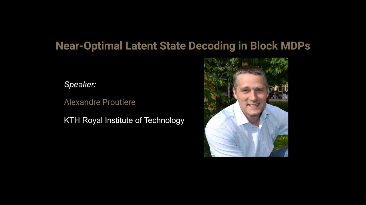 SNAPP Seminar || Alexandre Proutiere (KTH Royal Institute of Technology ...