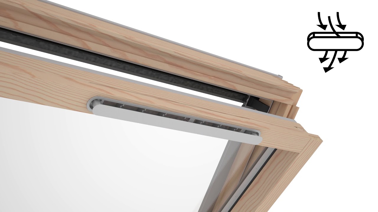 RoofLITE Pitched Roof Windows Ventilation Valve - YouTube