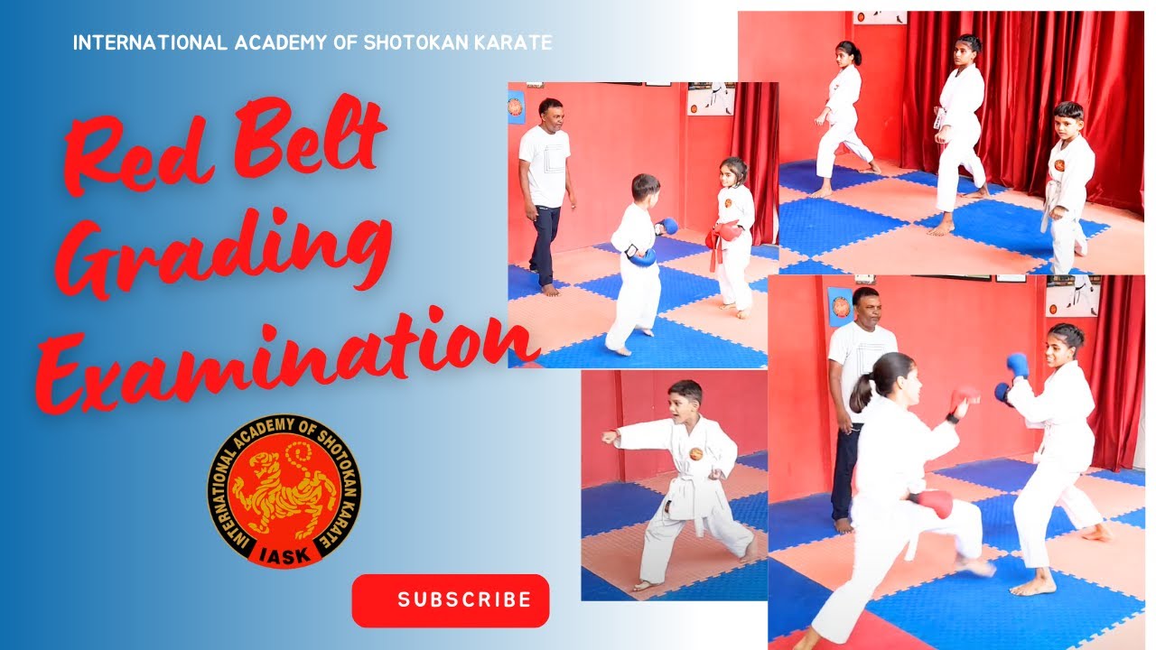 Red Belt Grading Examination / 9th Kyu Grade Examination / Shotokan ...