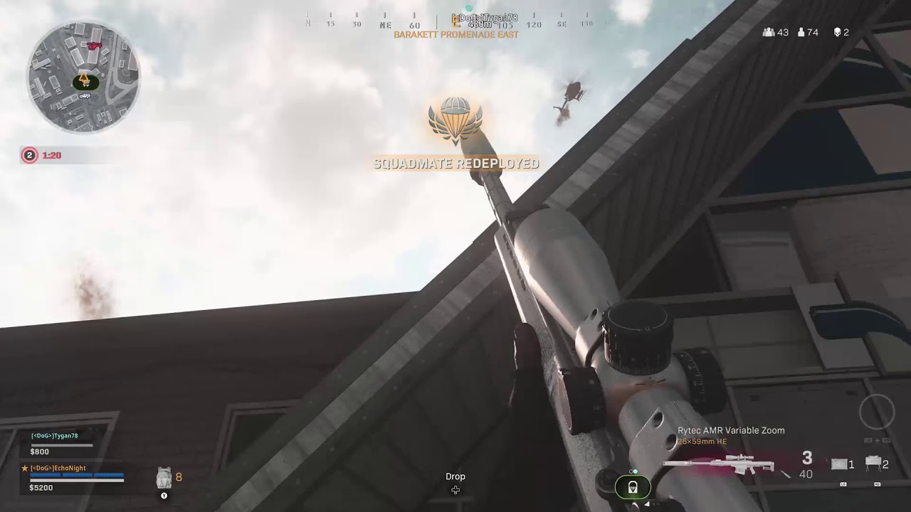 Sniper Shot on Chopper - YouTube