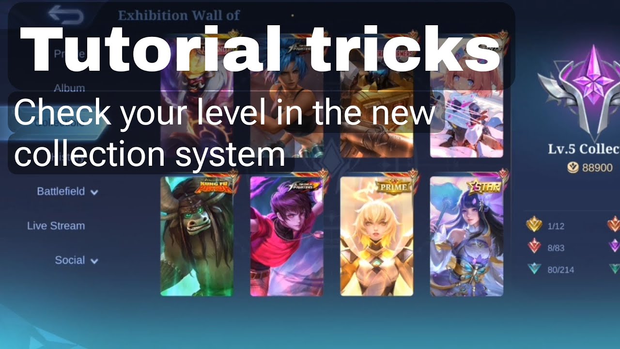 Tutorial tricks : check your level in the new collection system in mlbb ...