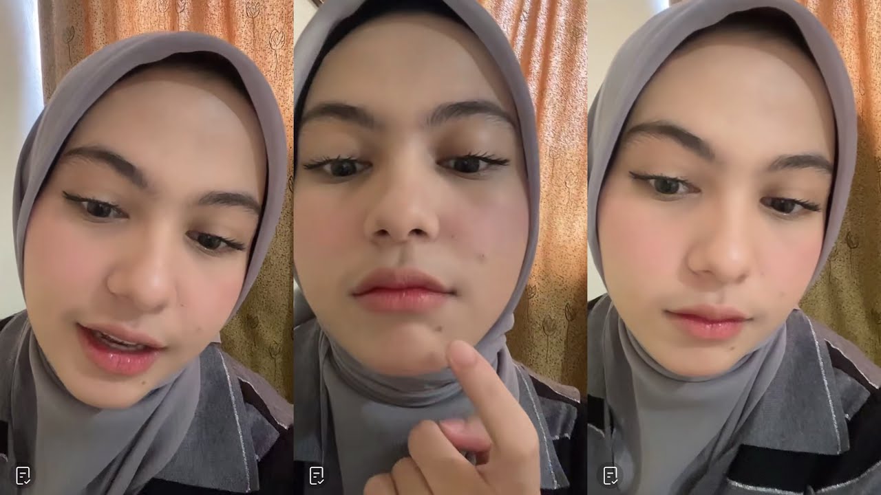 @naw live hijab cantik si kumis tipis muka arab - YouTube