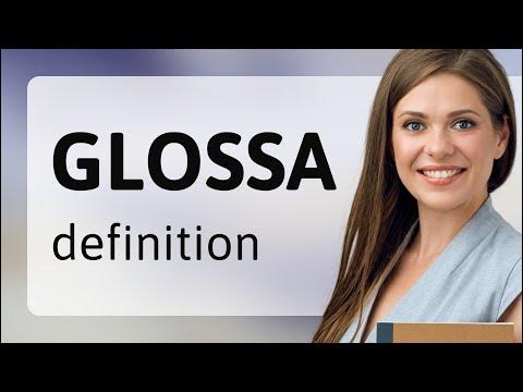 Glossa • meaning of GLOSSA - YouTube