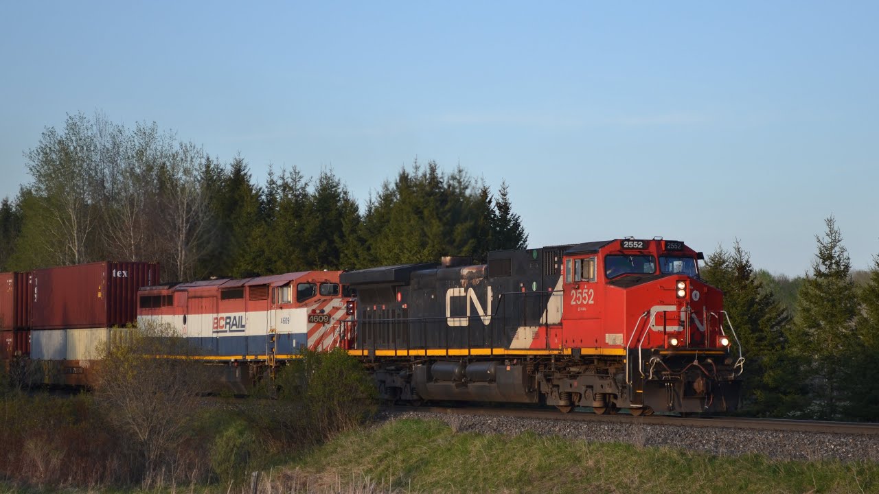 BCRAIL COWL!! | CN 2552, BCOL 4609 [Q186] at Warden (May/11/2022) - YouTube