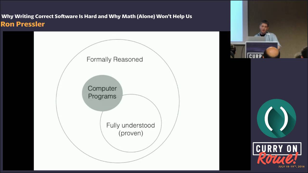 Ron Pressler - Why Writing Correct Software Is Hard and Why Math (Alone) Won’t Help Us - Curry ...