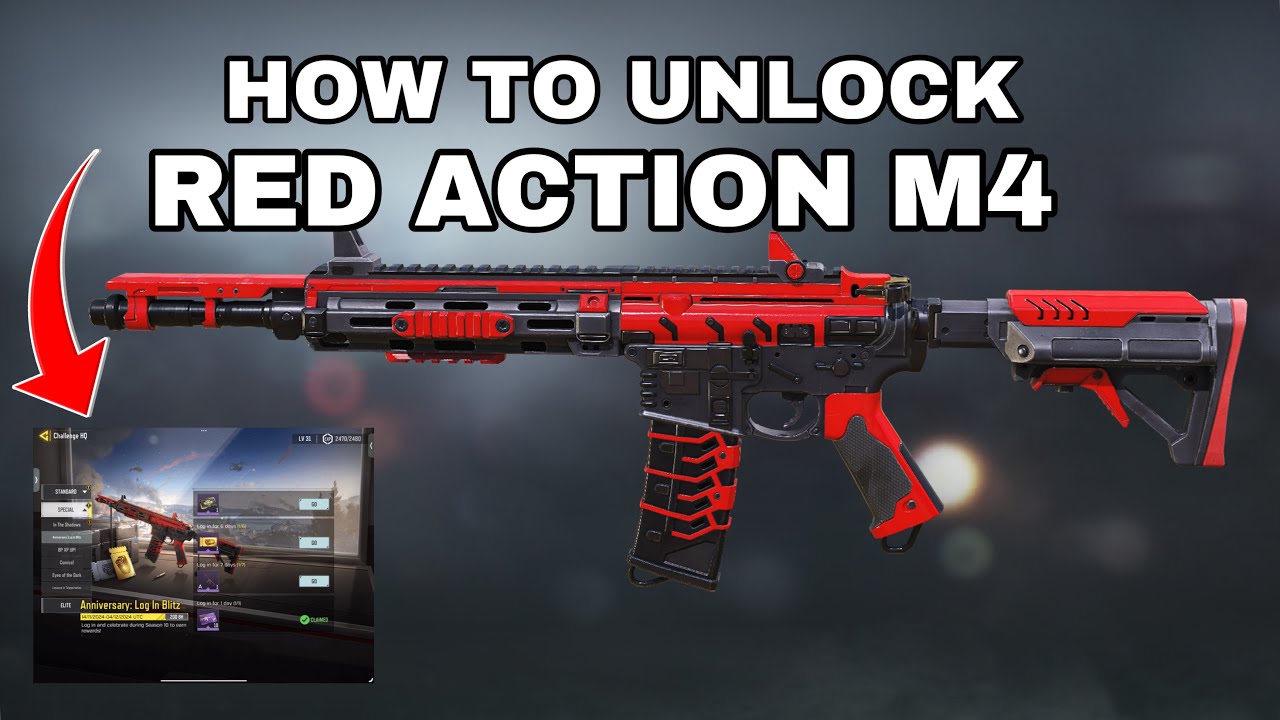 How to unlock RED ACTION M4 - YouTube